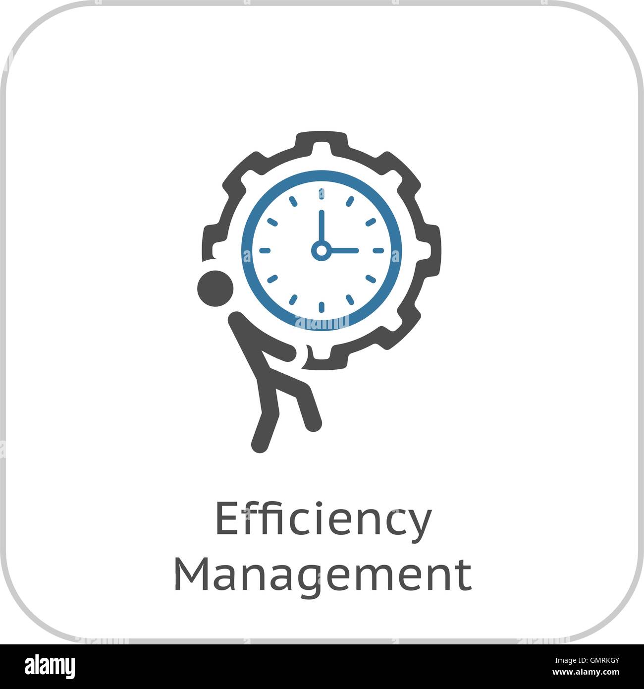 Efficiency Management Icon. Flat Design Stock Vector Image & Art - Alamy