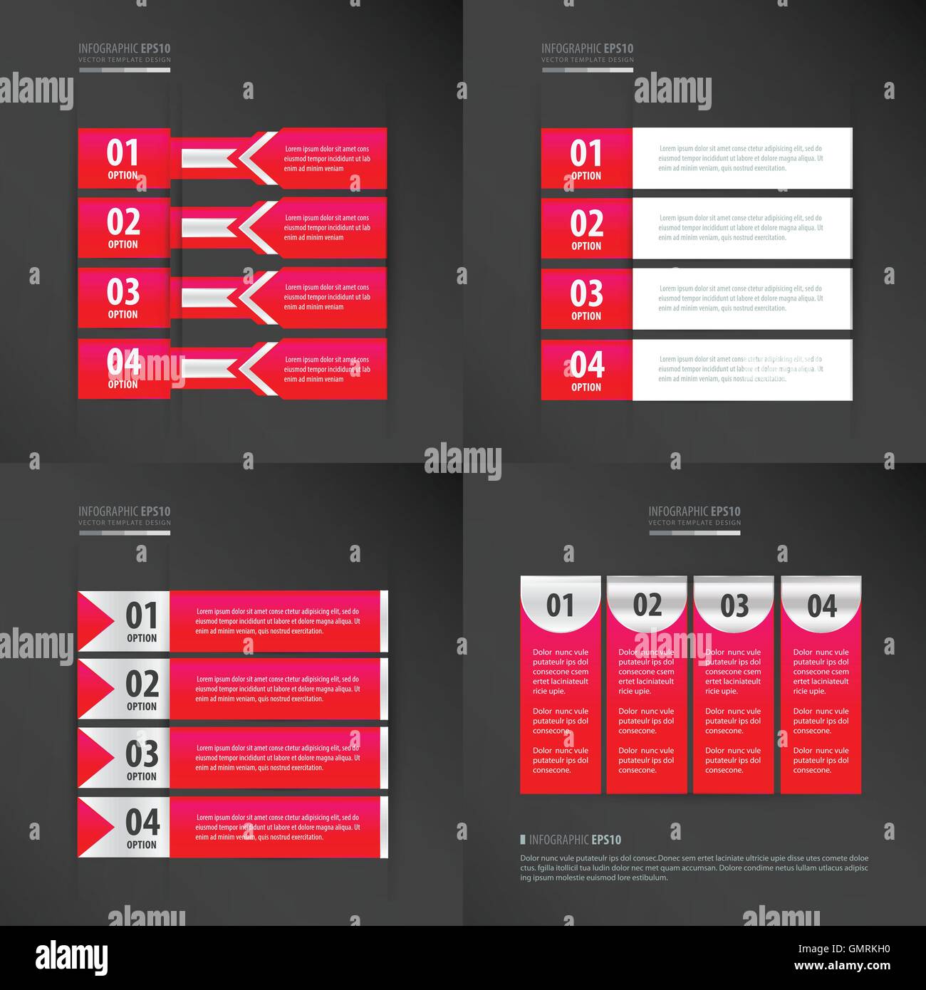 pack banner design 4 item pack pink color Stock Vector Image & Art - Alamy