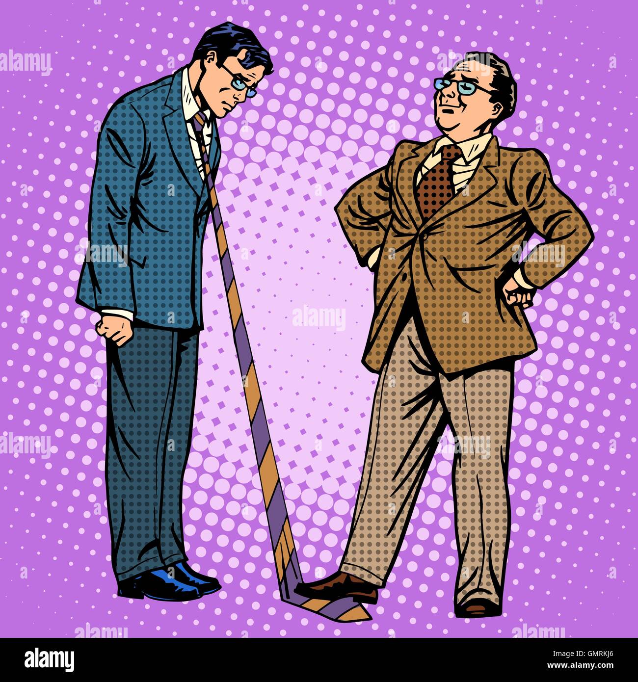Boss and subordinate business concept Stock Vector Image & Art - Alamy