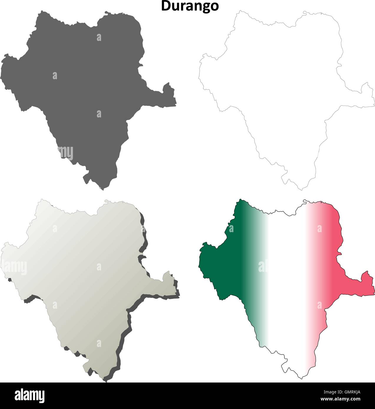 Durango mexico map hi-res stock photography and images - Alamy