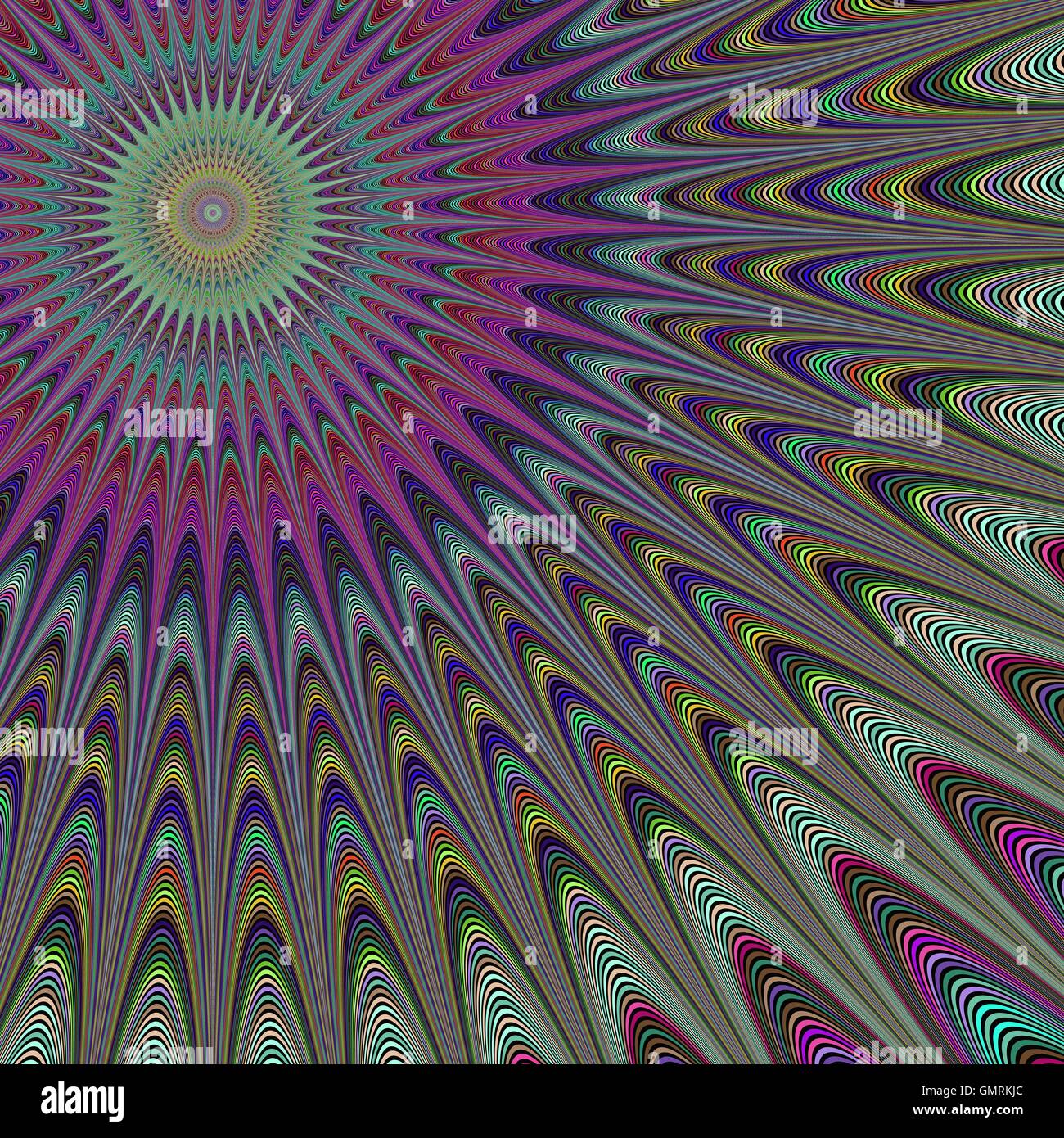 Multicolor sun fractal design background Stock Vector Image & Art - Alamy