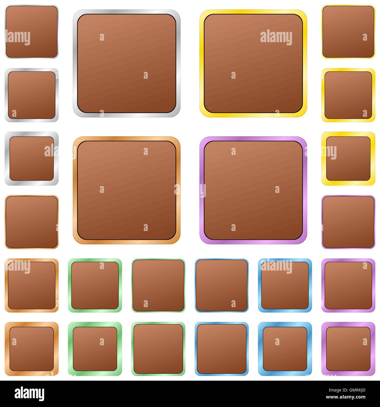 Buttons kit Stock Vector Images - Alamy