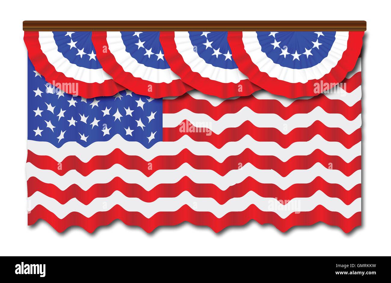 Decorating flag Cut Out Stock Images & Pictures - Alamy