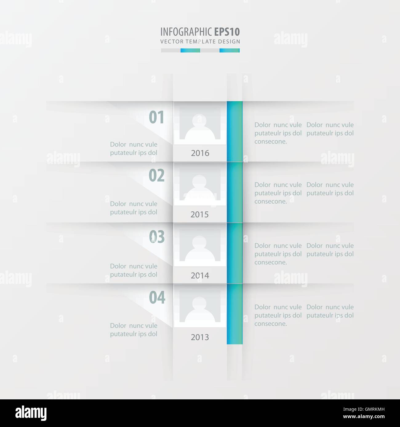 Timeline infographic template design blue hi-res stock photography and ...