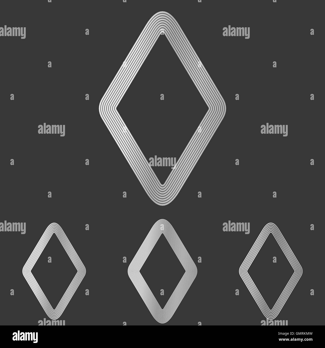 Rhombus rhomboid logo icon hi-res stock photography and images - Alamy