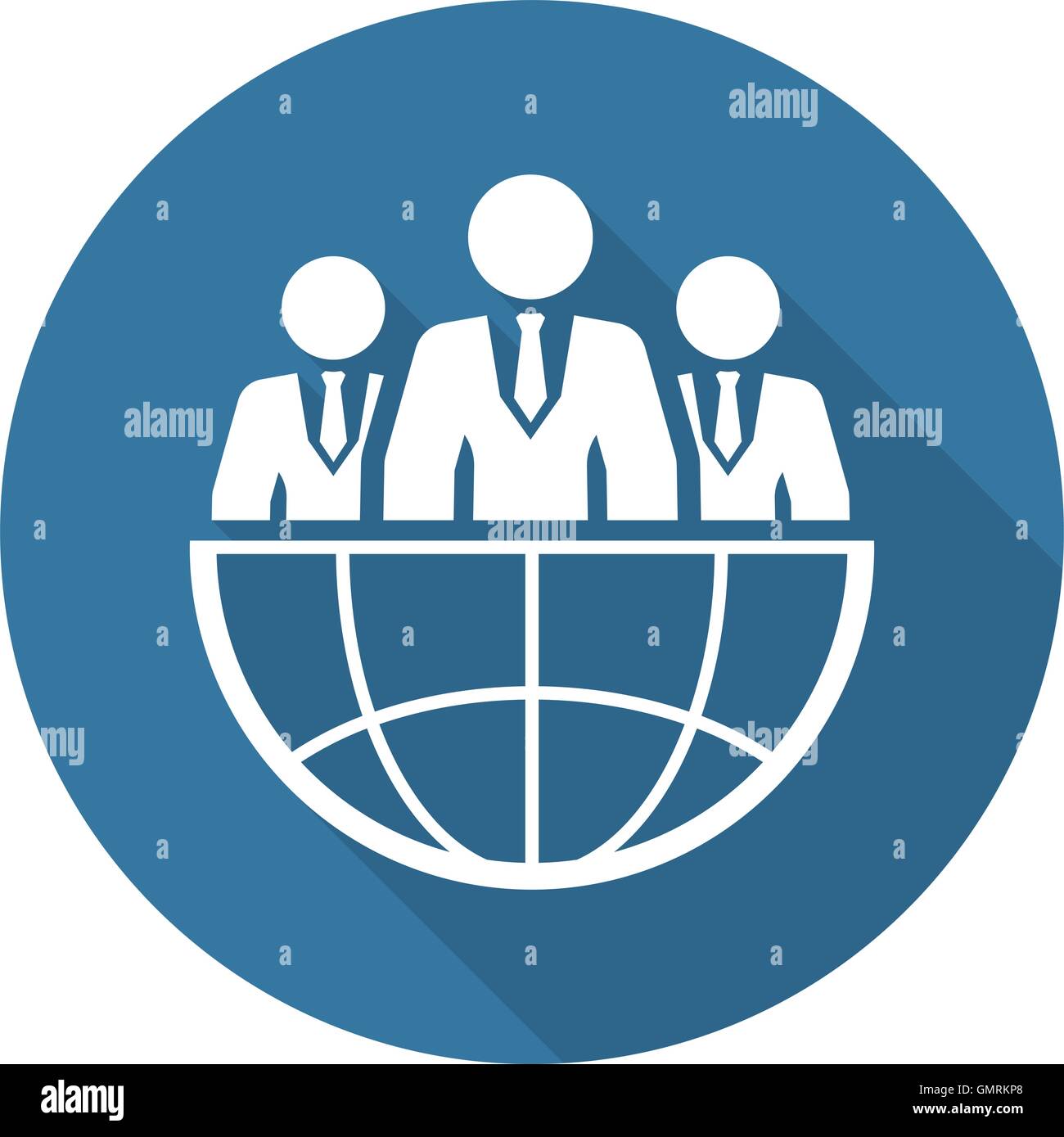 Global Business Icon. Flat Design Stock Vector Image & Art - Alamy