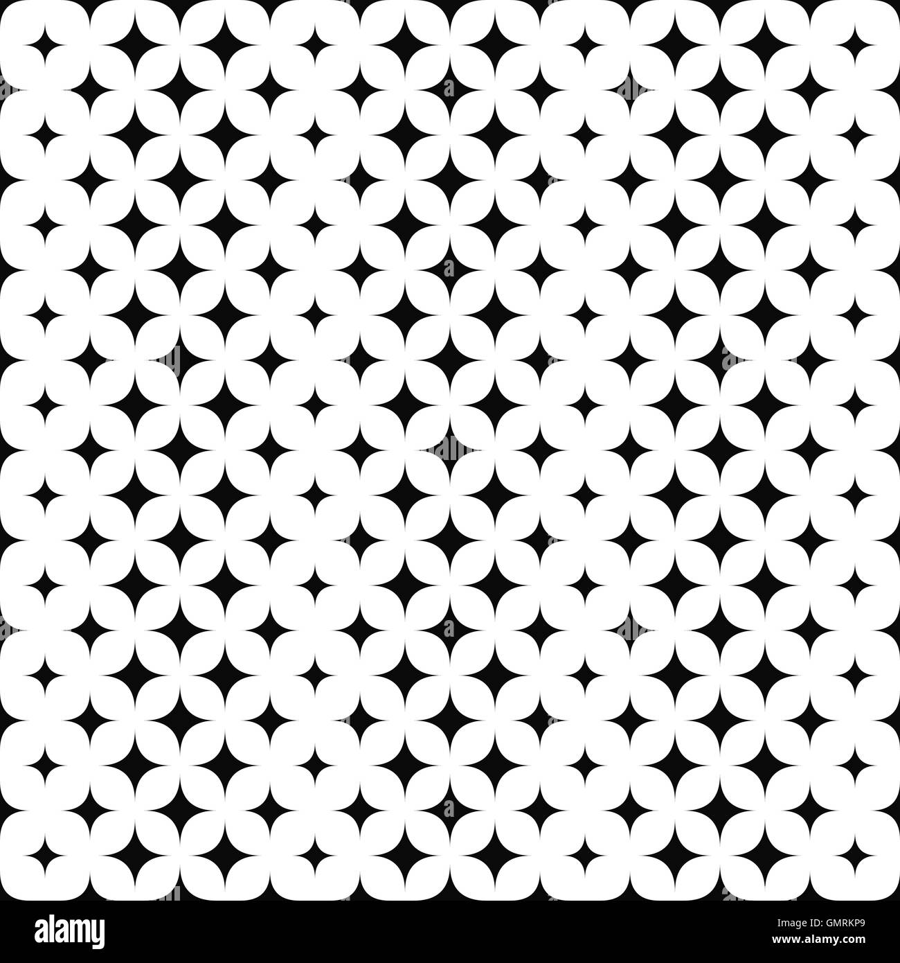 Seamless black and white star pattern Stock Vector Image & Art - Alamy