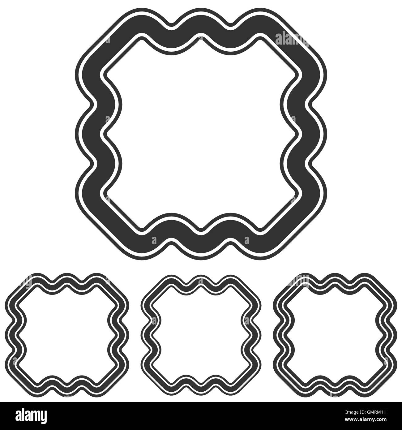 Black line marketing logo design set Stock Vector Image & Art - Alamy