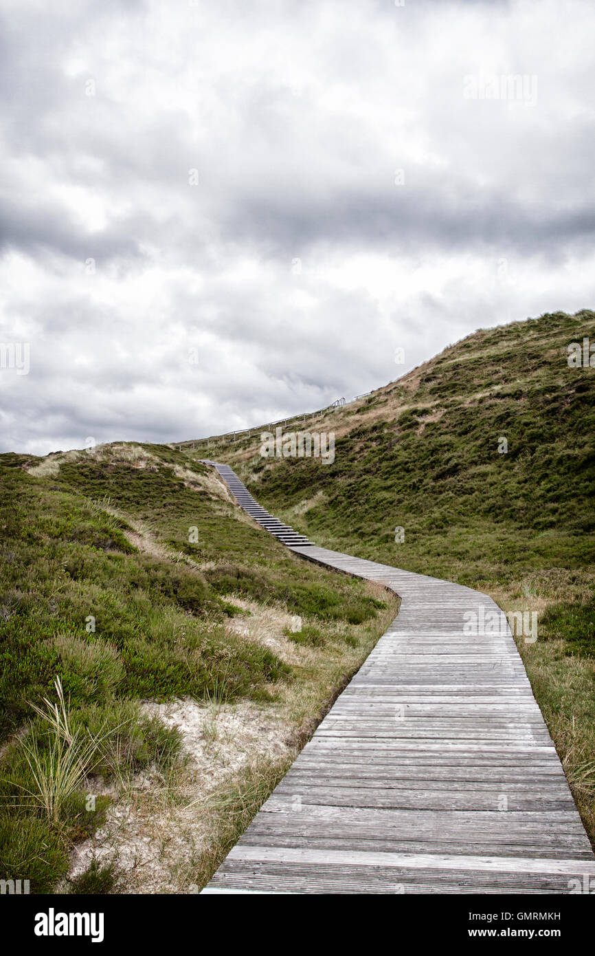 Wooden path through sandy beach hi-res stock photography and images - Alamy