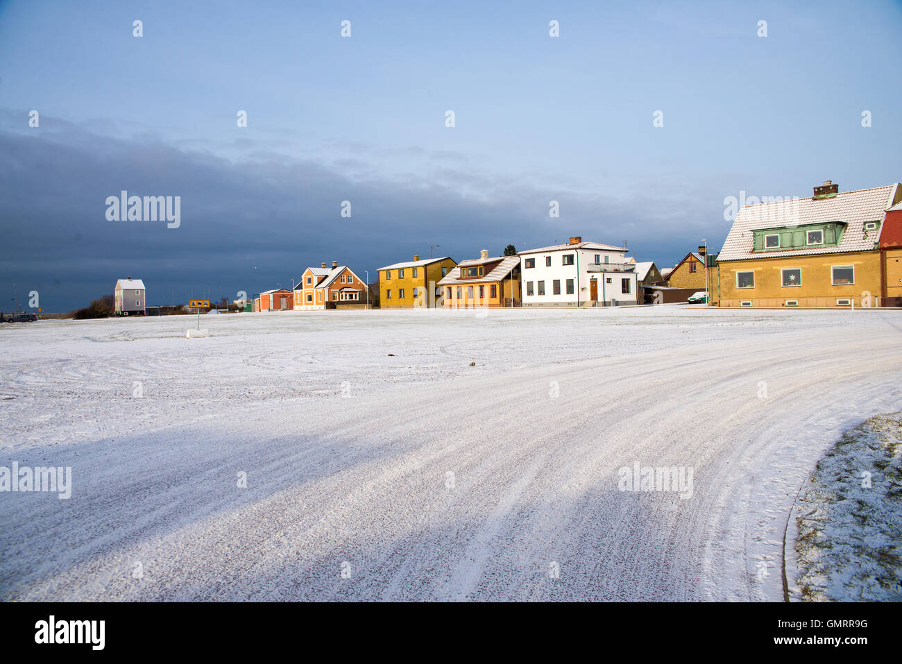 Nordic town house snow hi-res stock photography and images - Alamy