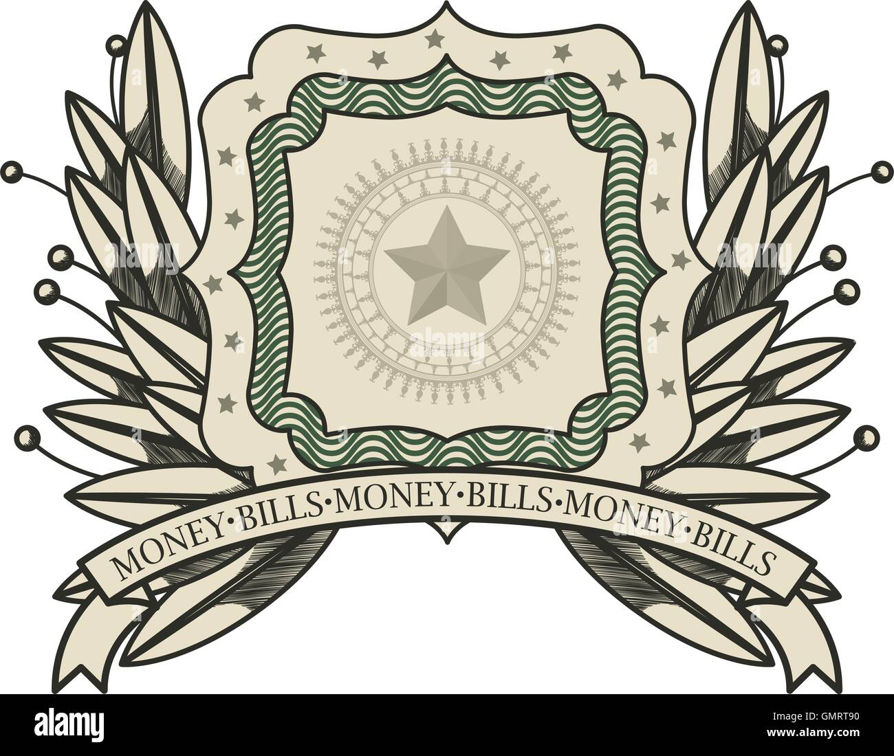 dollar emblem seal isolated icon Stock Vector Image & Art - Alamy