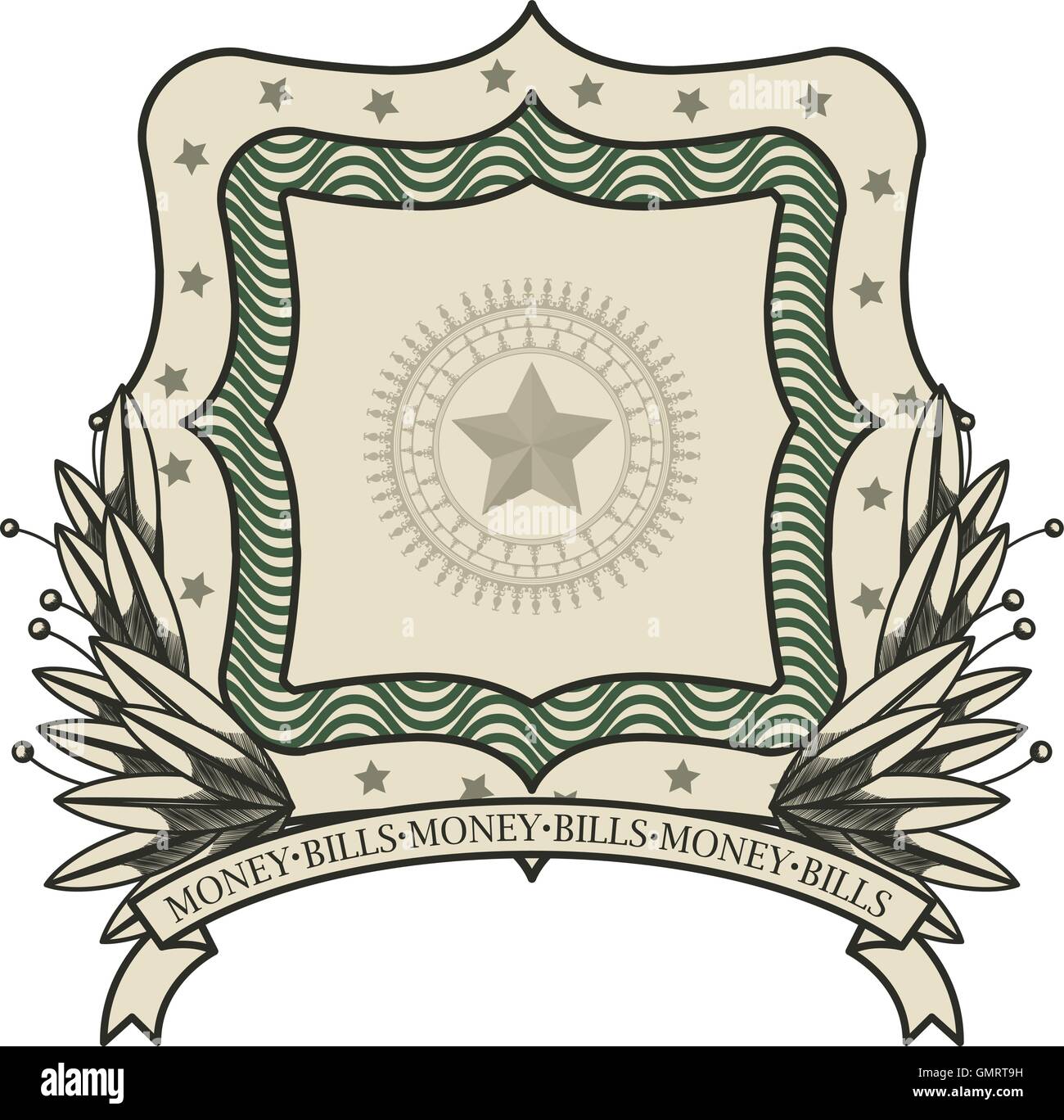 dollar emblem seal isolated icon Stock Vector Image & Art - Alamy