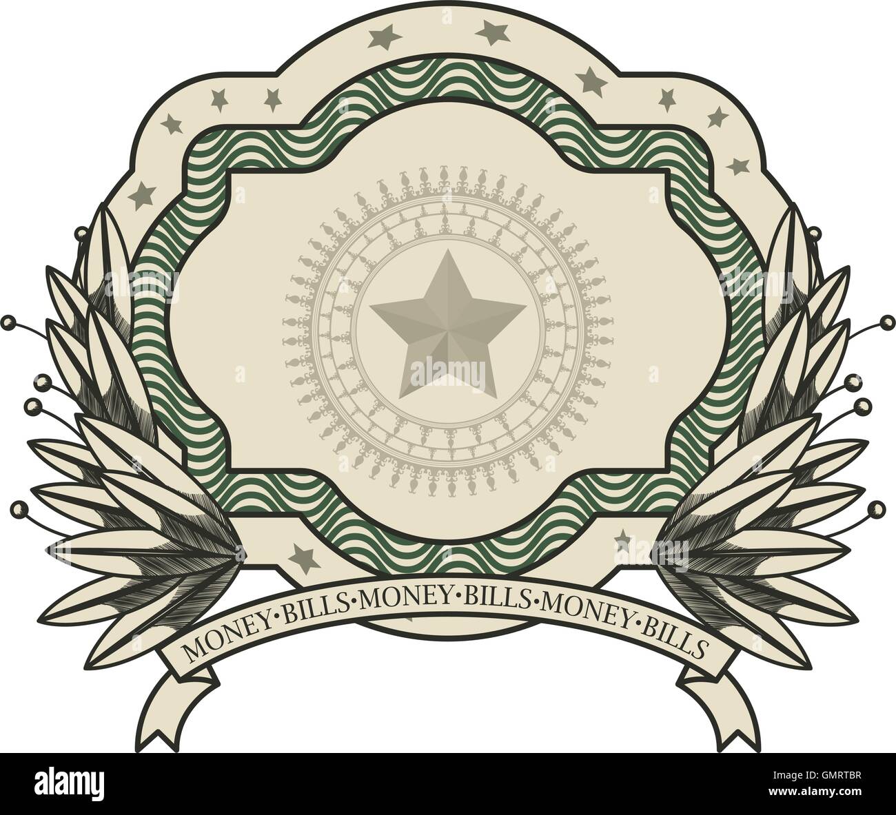 dollar emblem seal isolated icon Stock Vector Image & Art - Alamy