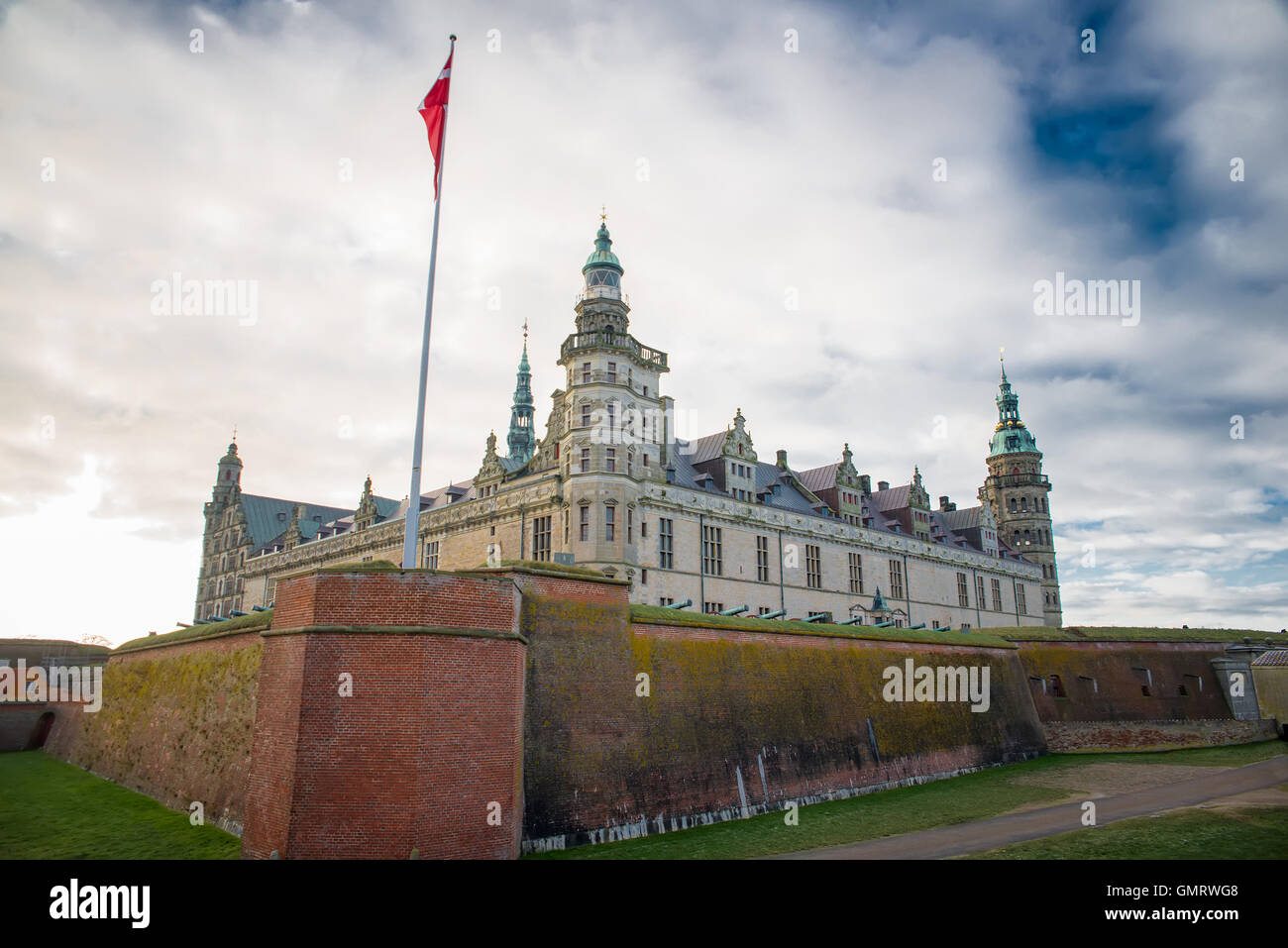 Kronborg castle flag denmark hi-res stock photography and images - Alamy