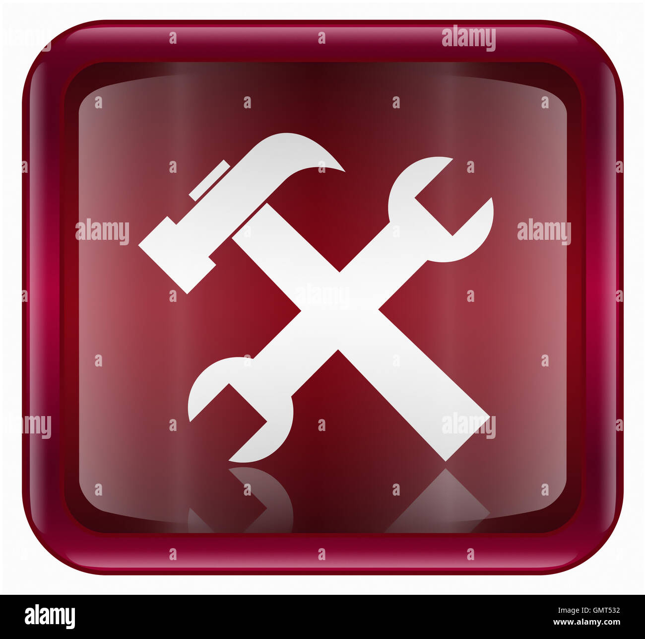 Tools icon dark red Cut Out Stock Images & Pictures - Alamy