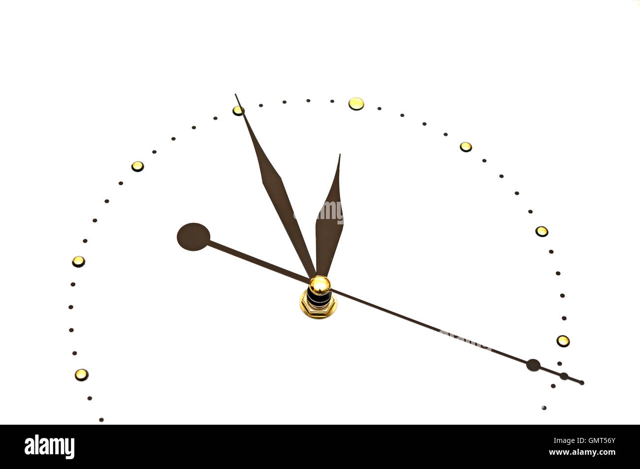 clock face isolated on white background Stock Photo - Alamy
