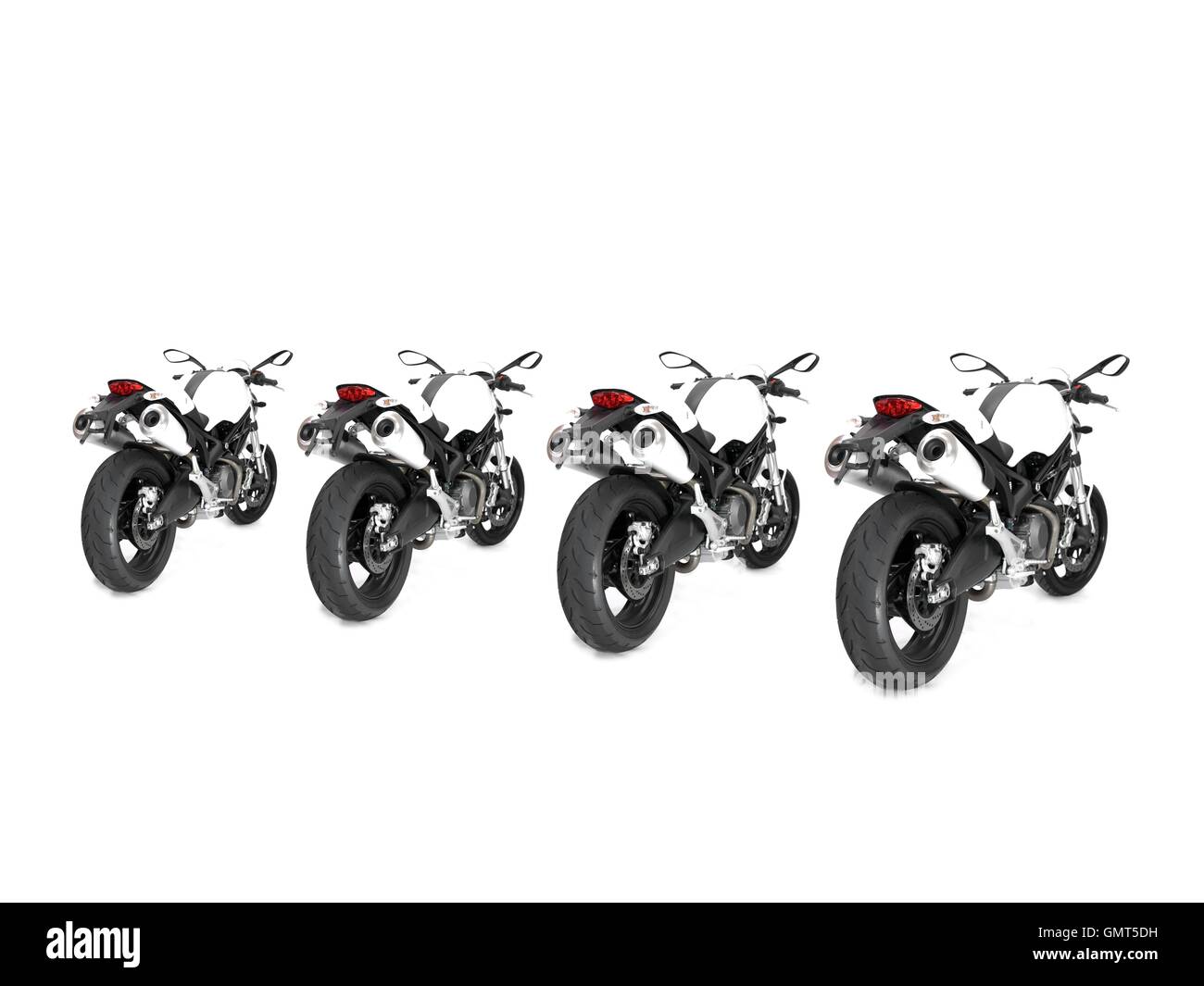 Black motor bike Cut Out Stock Images & Pictures - Alamy