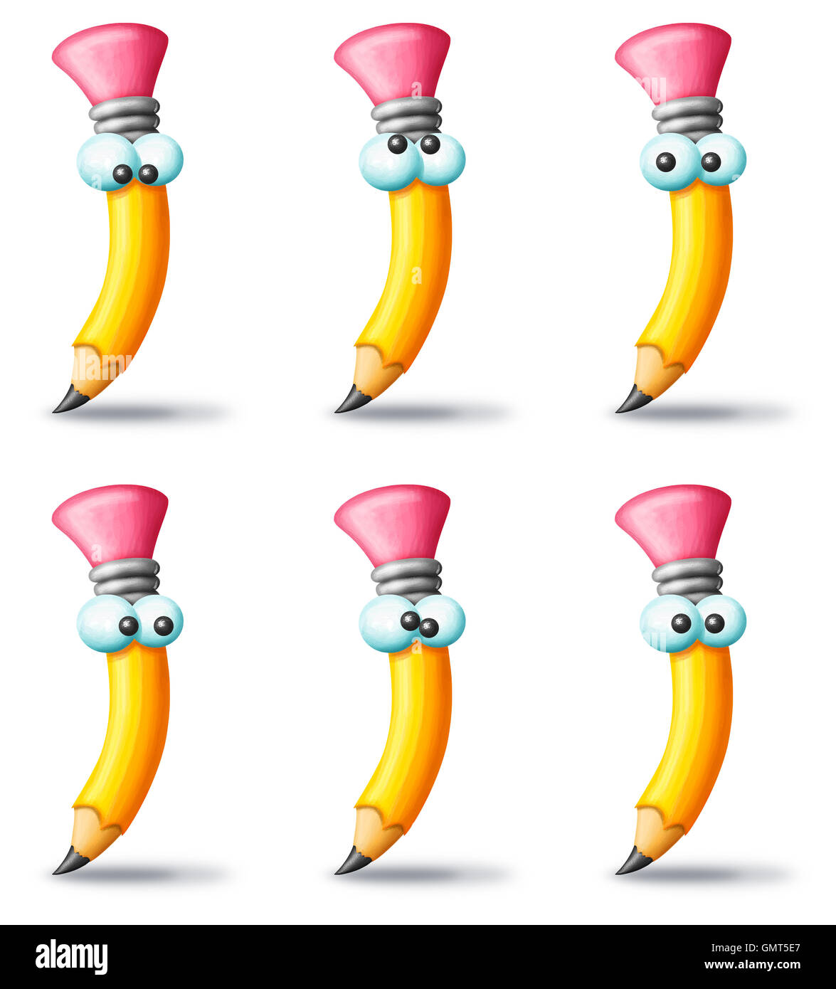 Cartoon pencil hi-res stock photography and images - Alamy