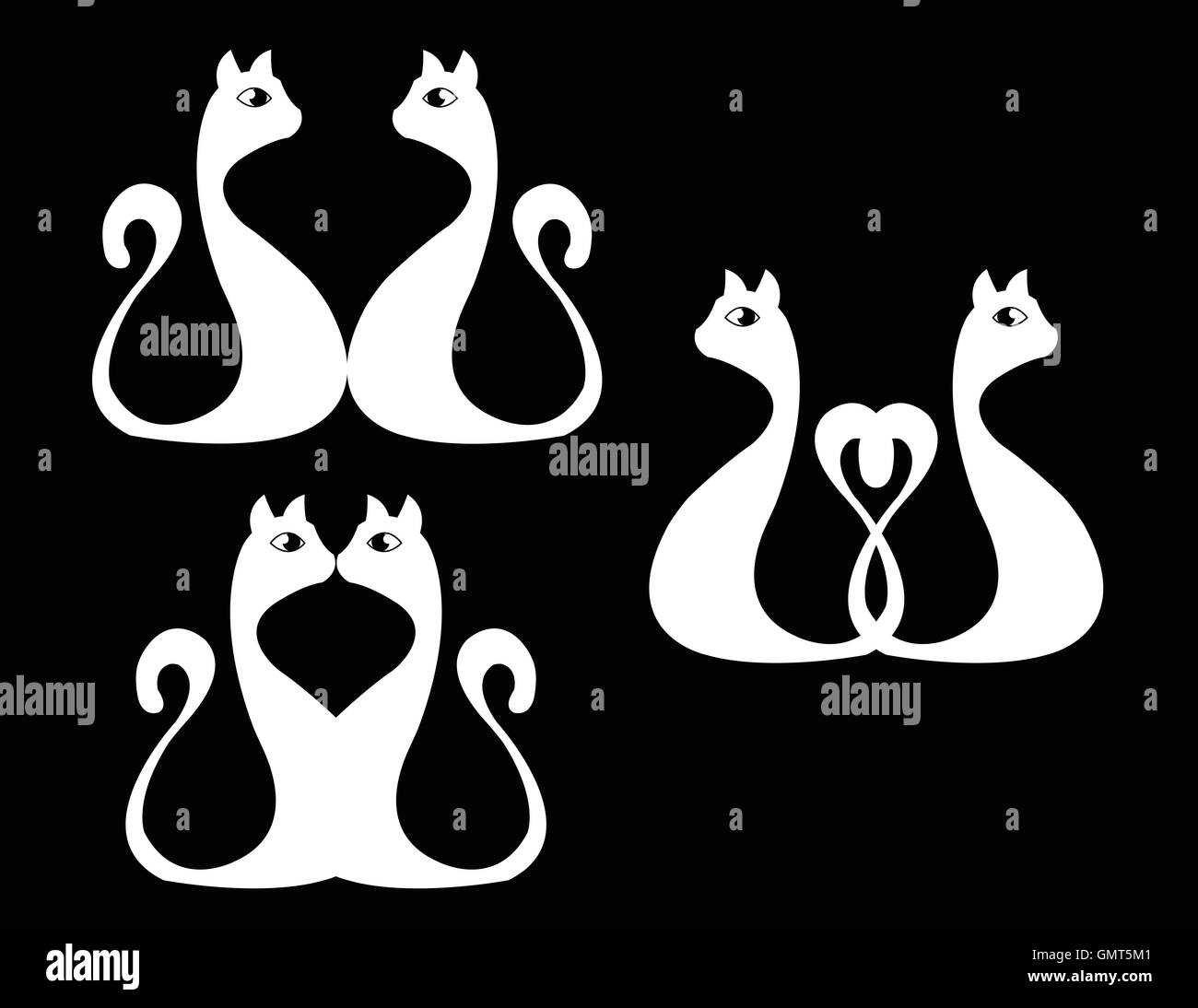 set of cats Stock Photo - Alamy