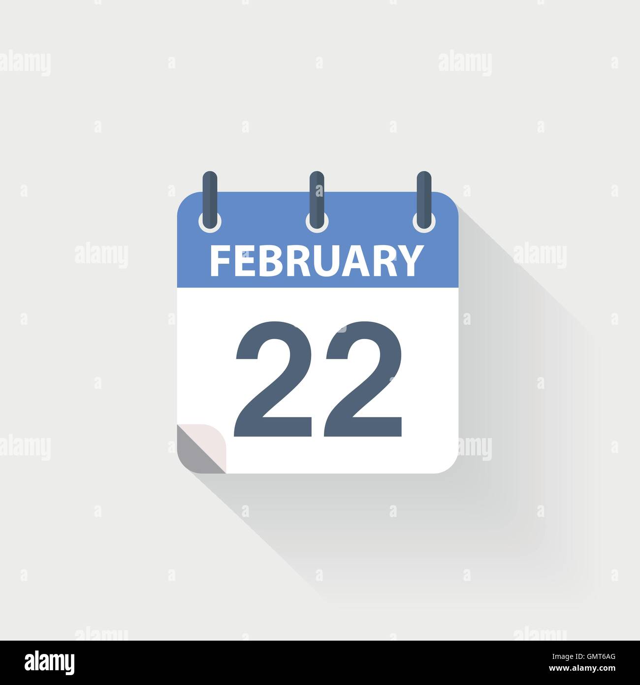 22 february icon Stock Vector Images - Alamy