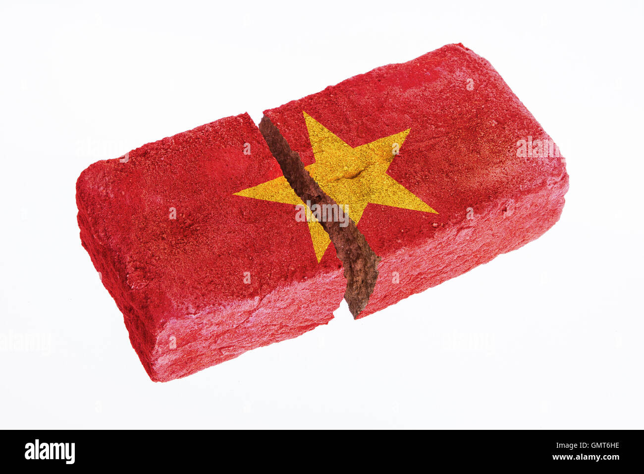 Rough broken brick Stock Photo - Alamy