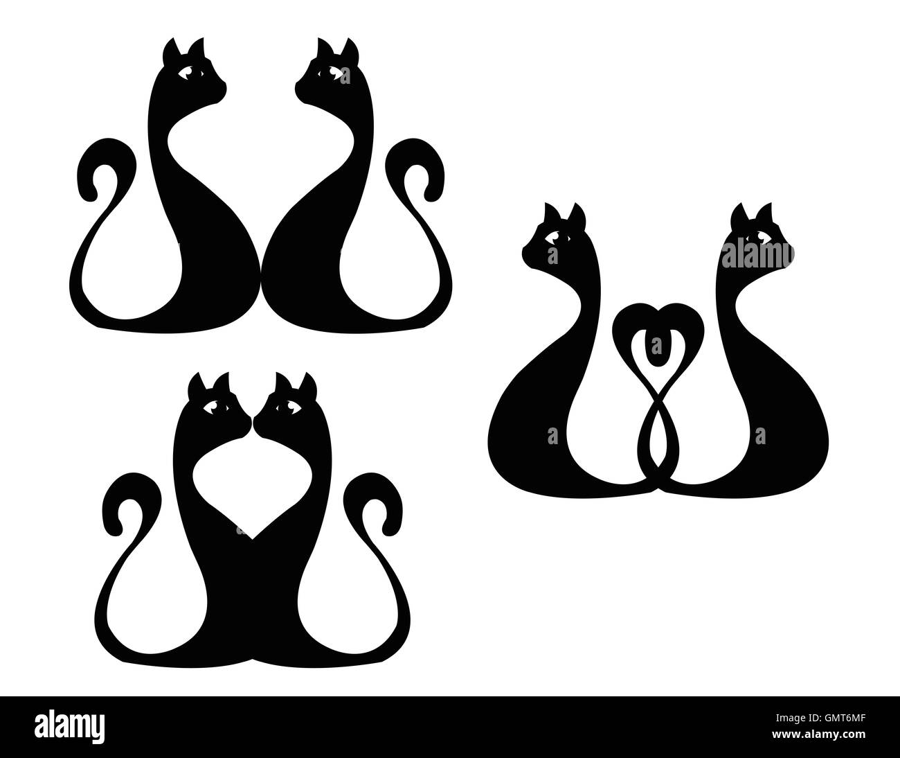 set of cats Stock Photo - Alamy