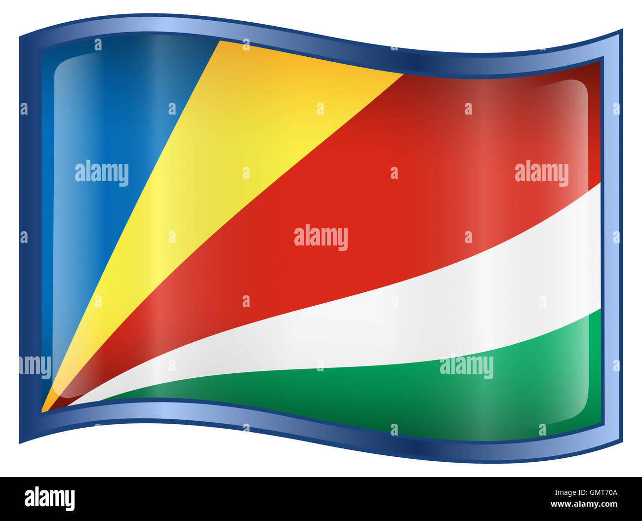 Seychelles flag icon vector Cut Out Stock Images & Pictures - Alamy