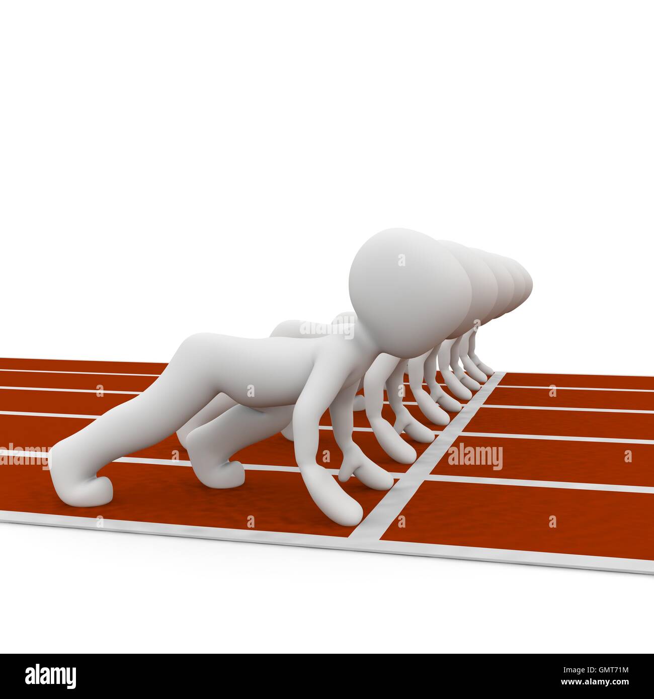 Athletics tracks Cut Out Stock Images & Pictures - Alamy