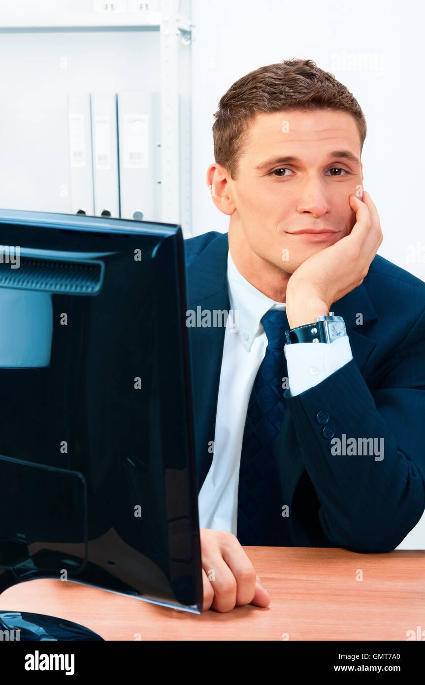 Handsome men in work hi-res stock photography and images - Alamy