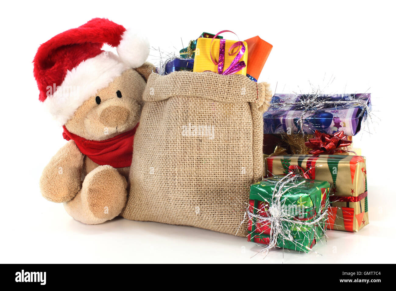 Santa with bag hi-res stock photography and images - Alamy