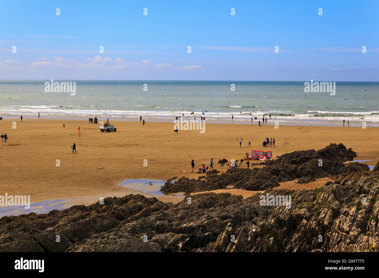 Woolacombe Bay beach Stock Photo - Alamy