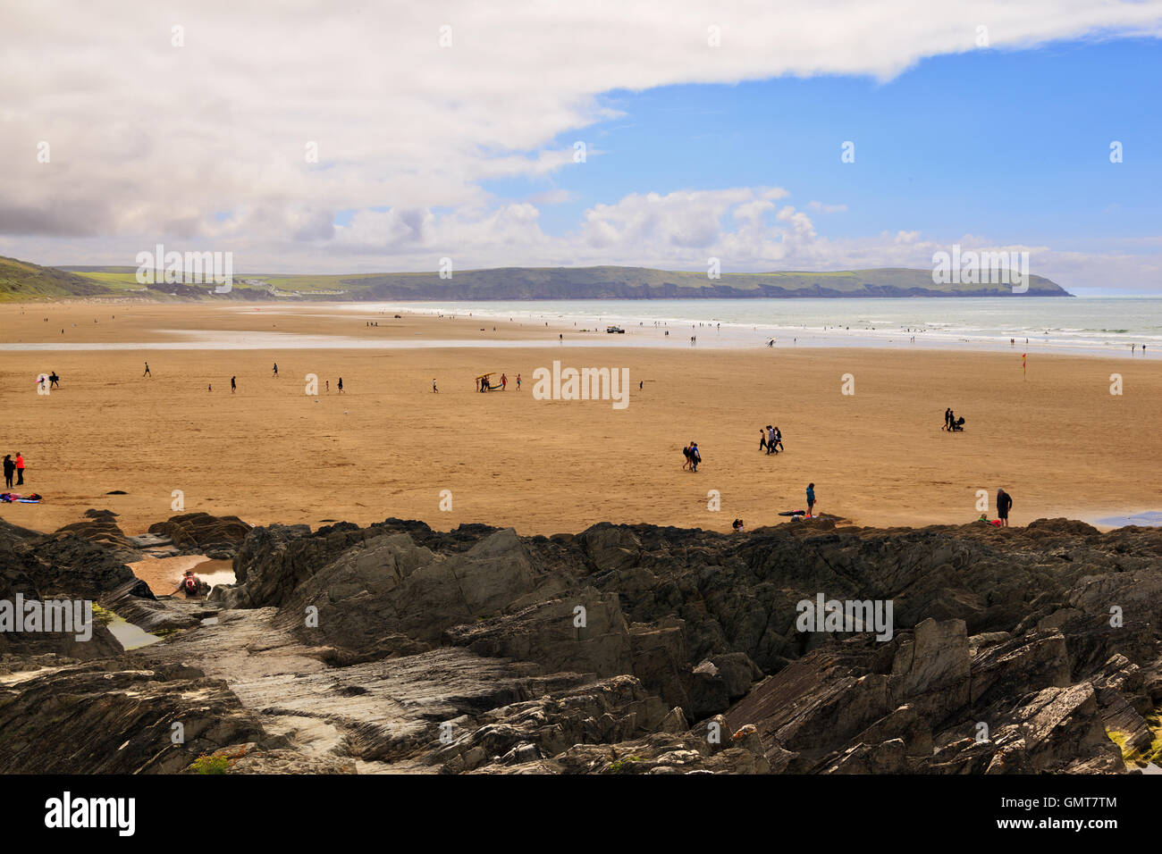 Woolacombe Bay beach Stock Photo - Alamy