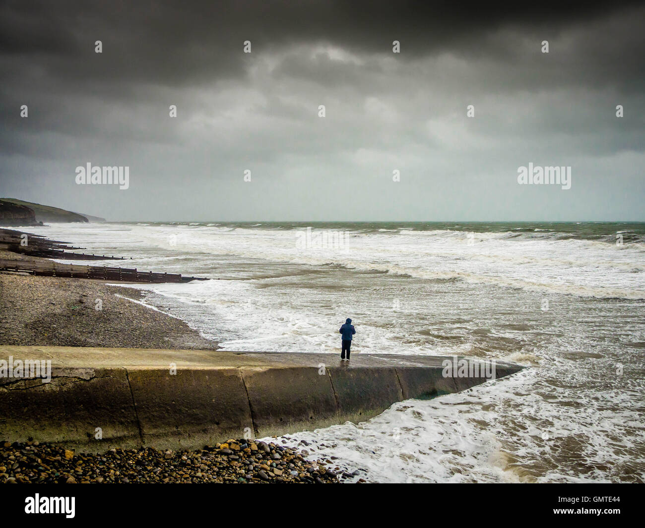 Man in the storm hi-res stock photography and images - Alamy