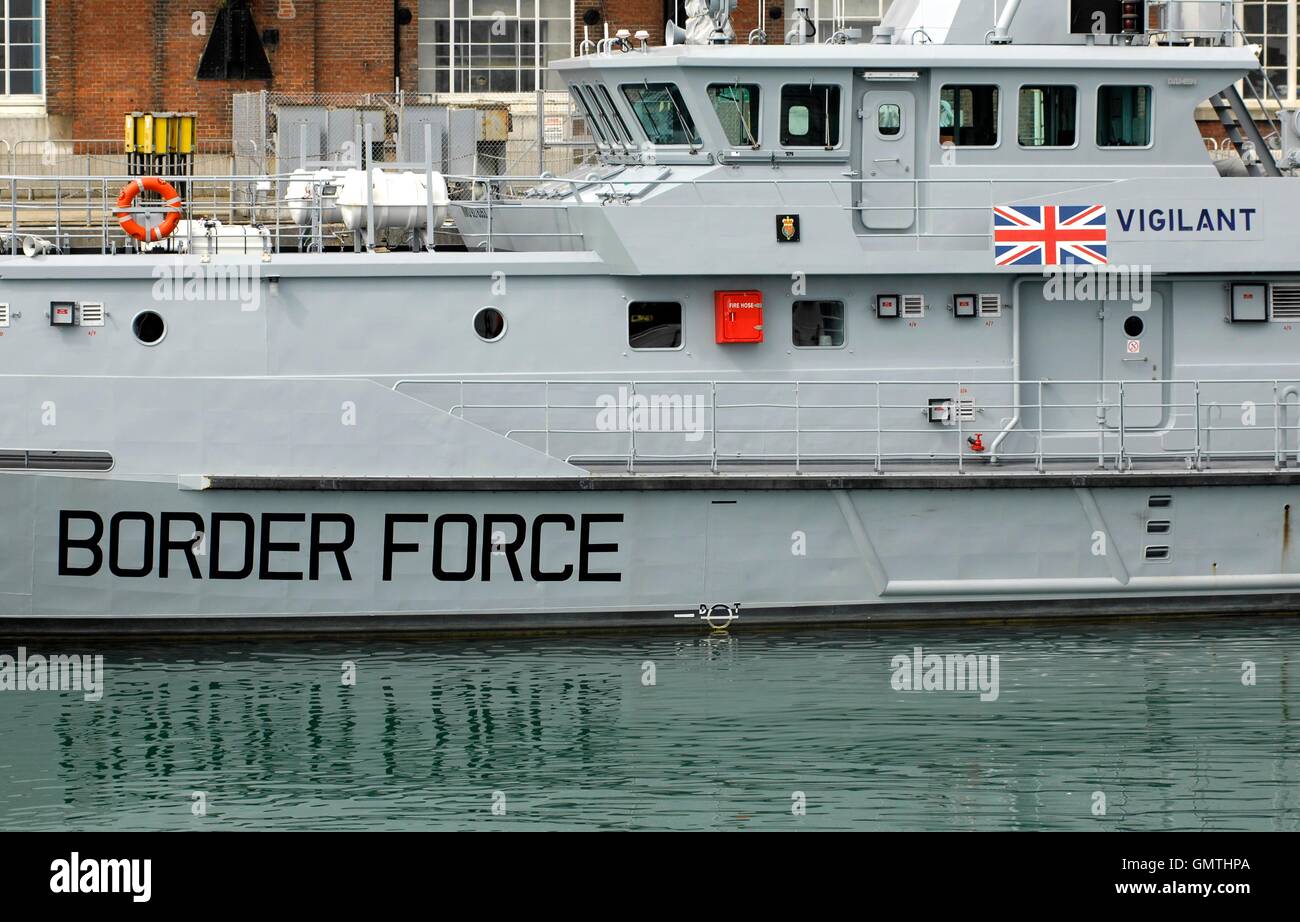 AJAXNETPHOTO. - 25TH AUGUST, 2016. PORTSMOUTH, ENGLAND. - BORDER FORCE ...