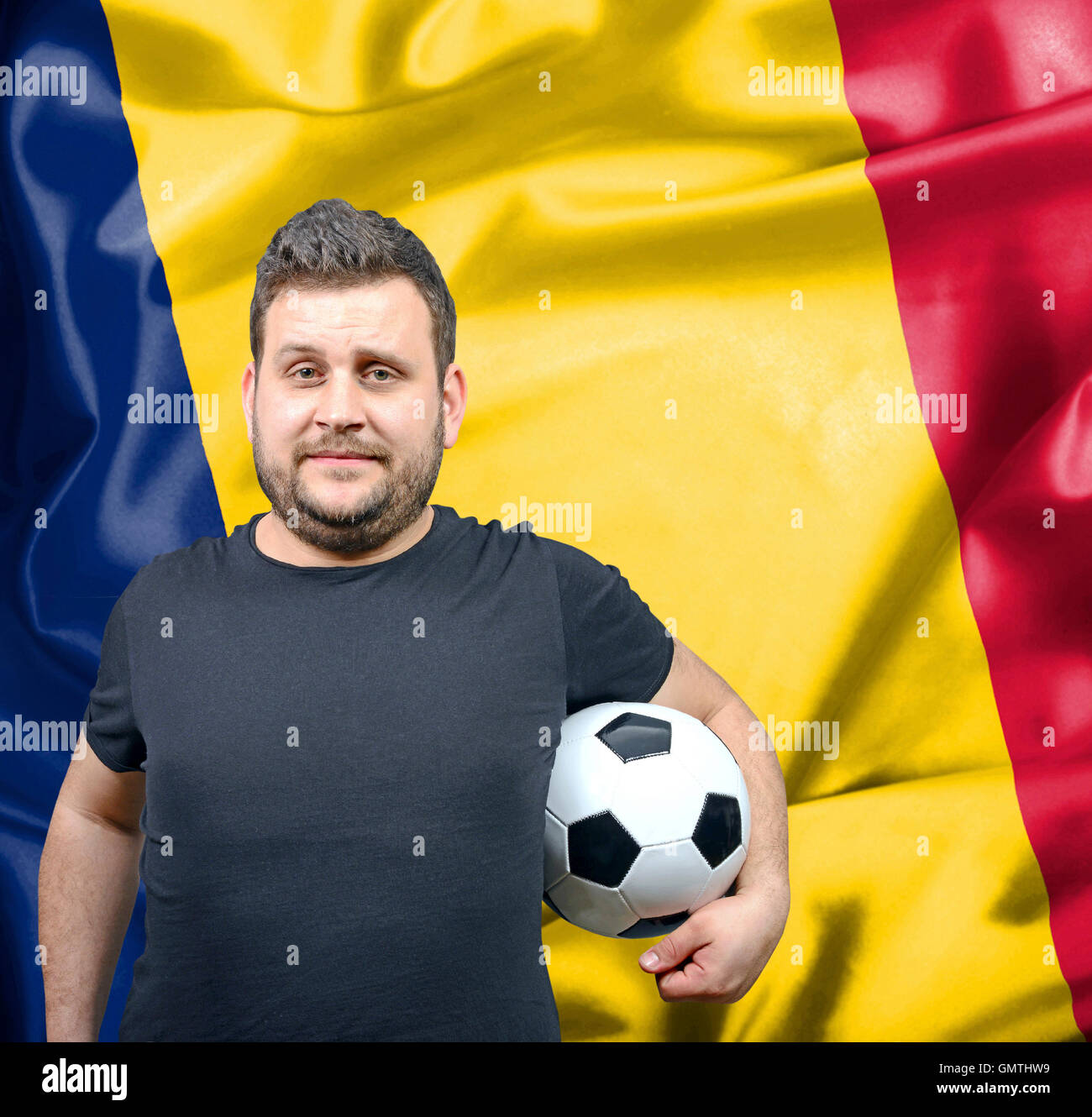 Fat football fan hi-res stock photography and images - Alamy