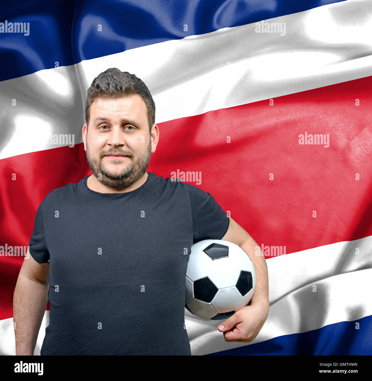 Soccer ball flag costa rica hi-res stock photography and images - Alamy