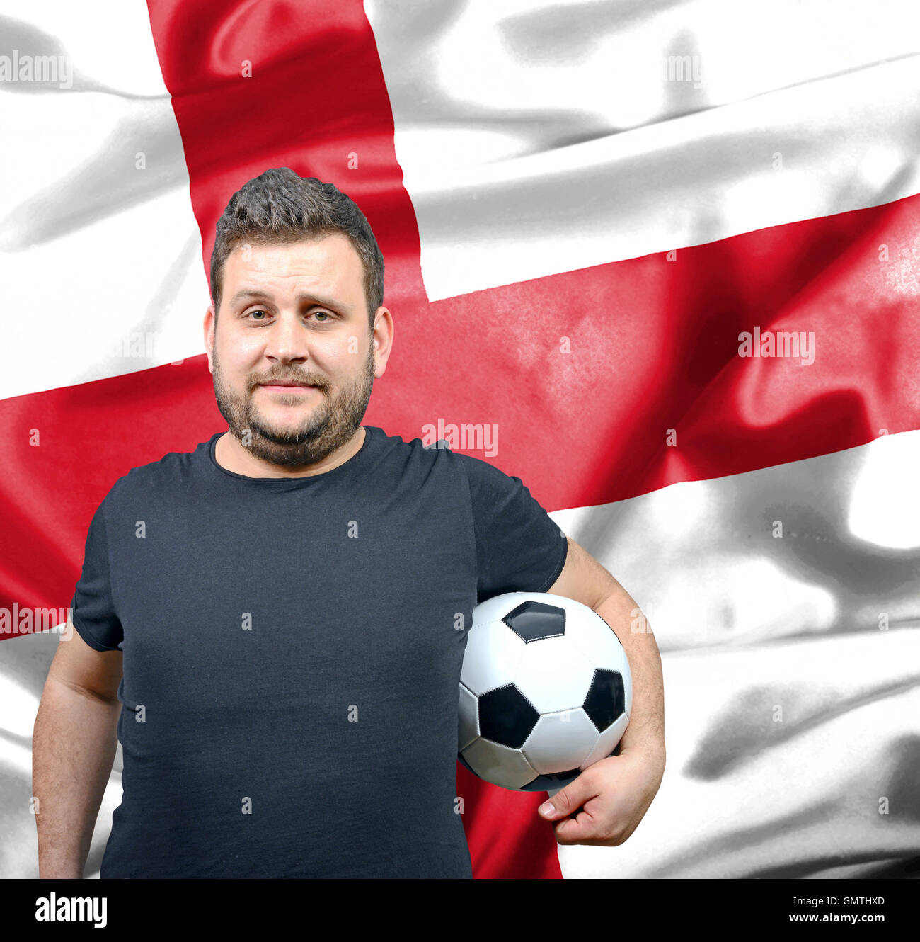 Fat england sport fan hi-res stock photography and images - Alamy