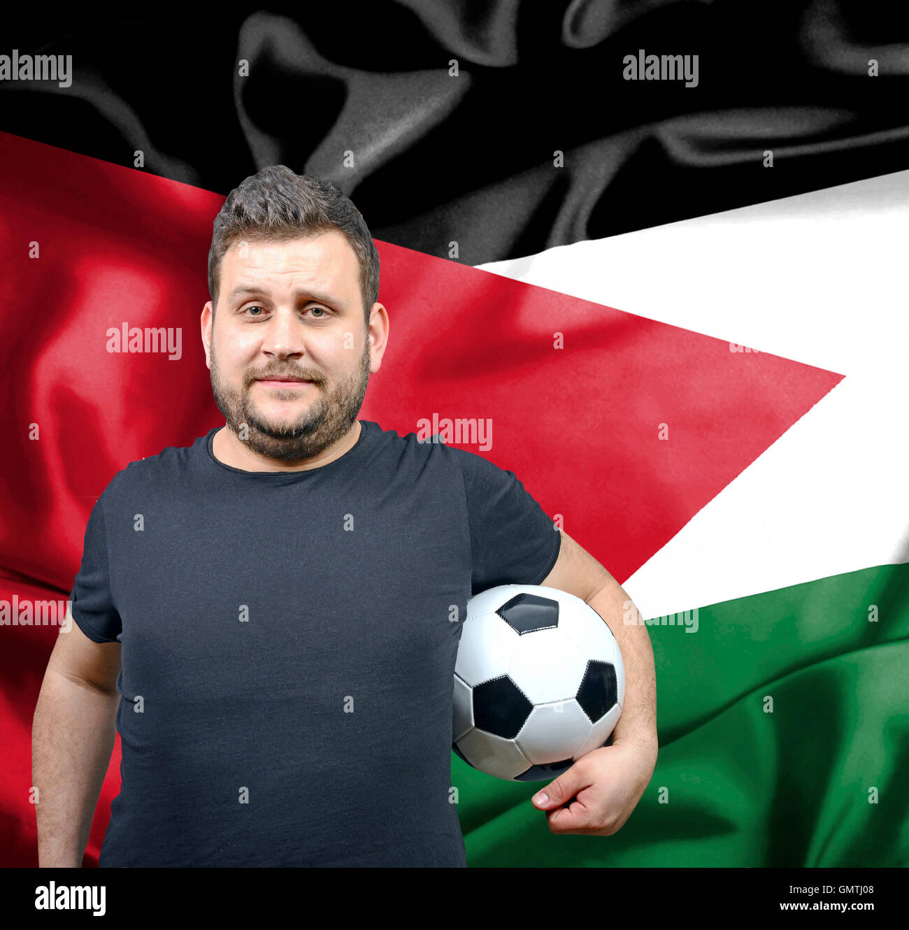 Proud football fan of Jordan Stock Photo - Alamy