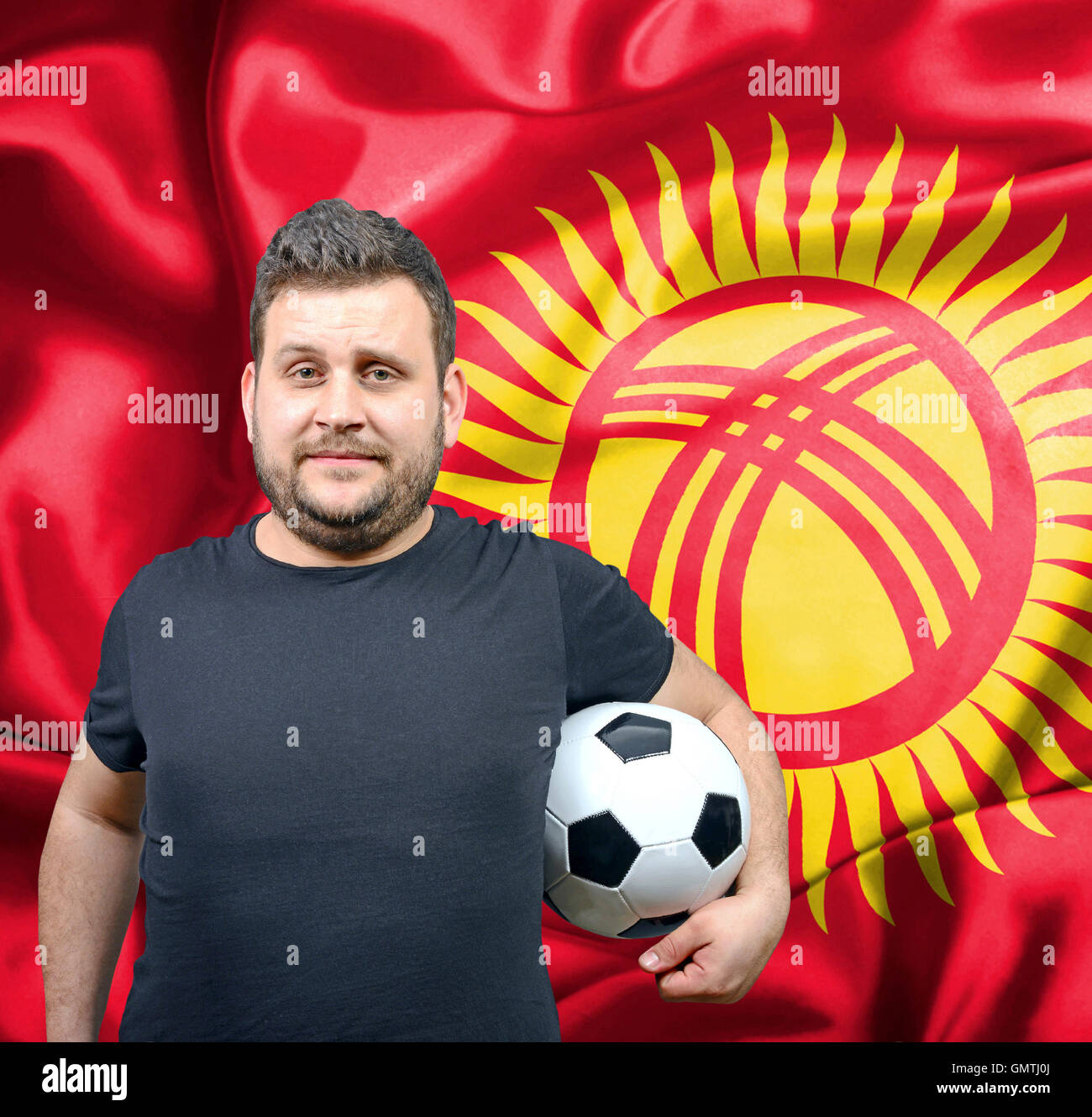 Proud football fan of Kyrgyzstan Stock Photo - Alamy