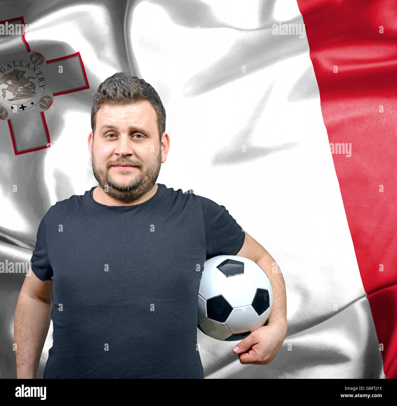 Soccer ball national flag malta hi-res stock photography and images - Alamy