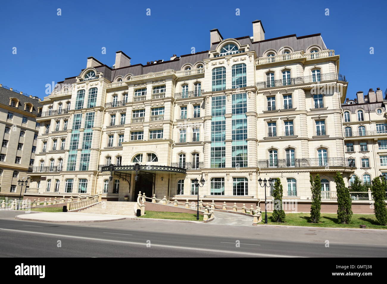 Modern residential building in Astana, Kazakhstan Stock Photo - Alamy