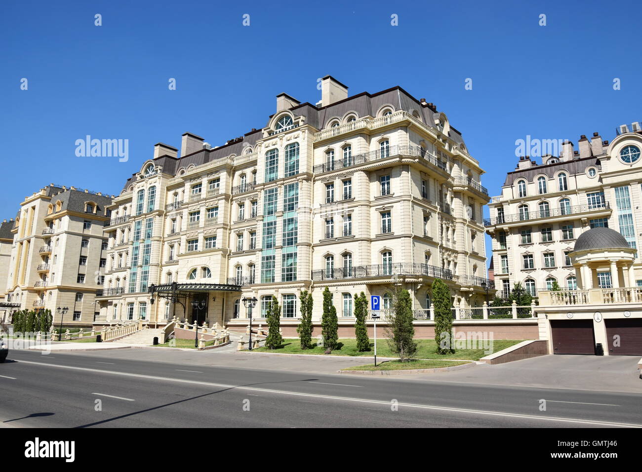 Modern residential building in Astana, Kazakhstan Stock Photo - Alamy