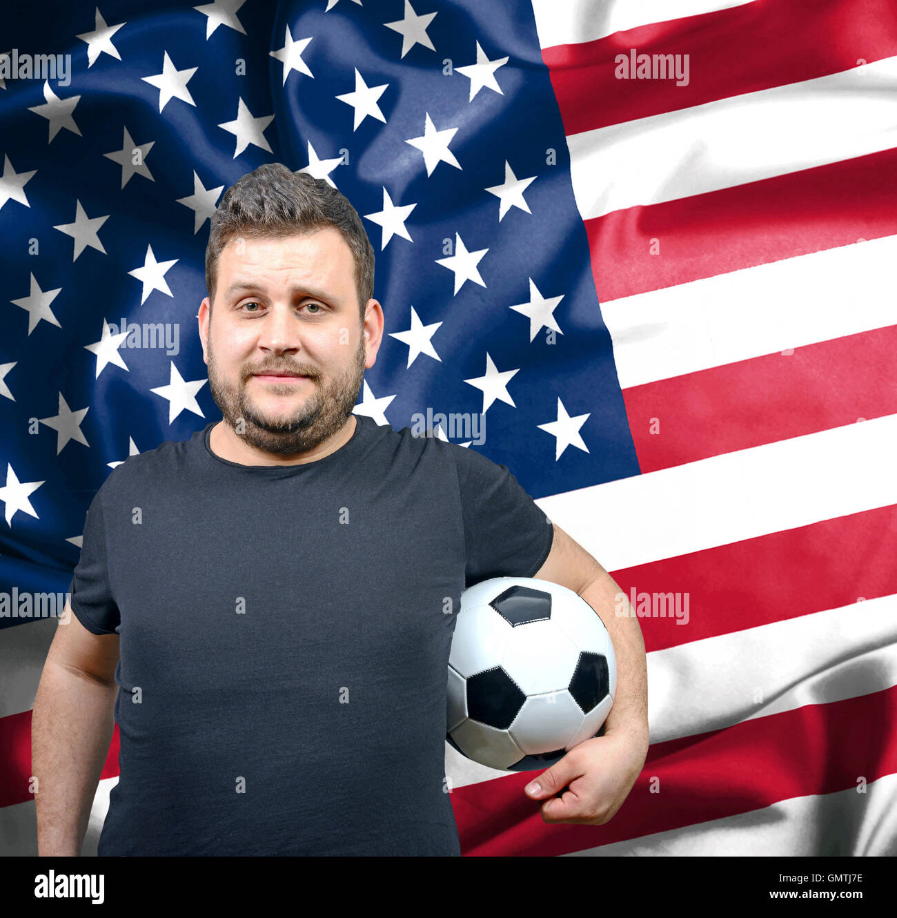 Fat american football player hi-res stock photography and images - Alamy