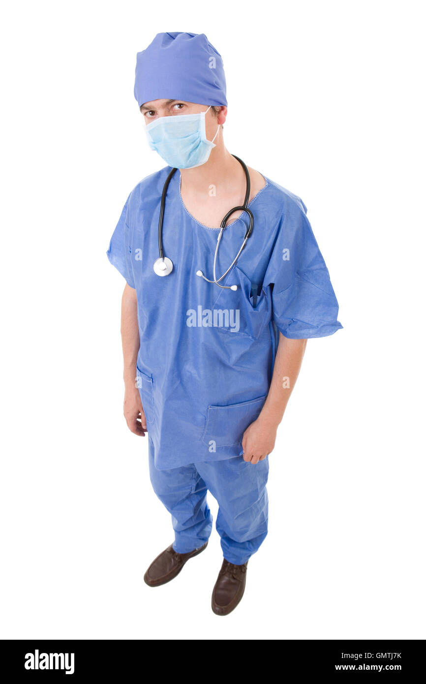 young male doctor full length, isolated on white background Stock Photo ...