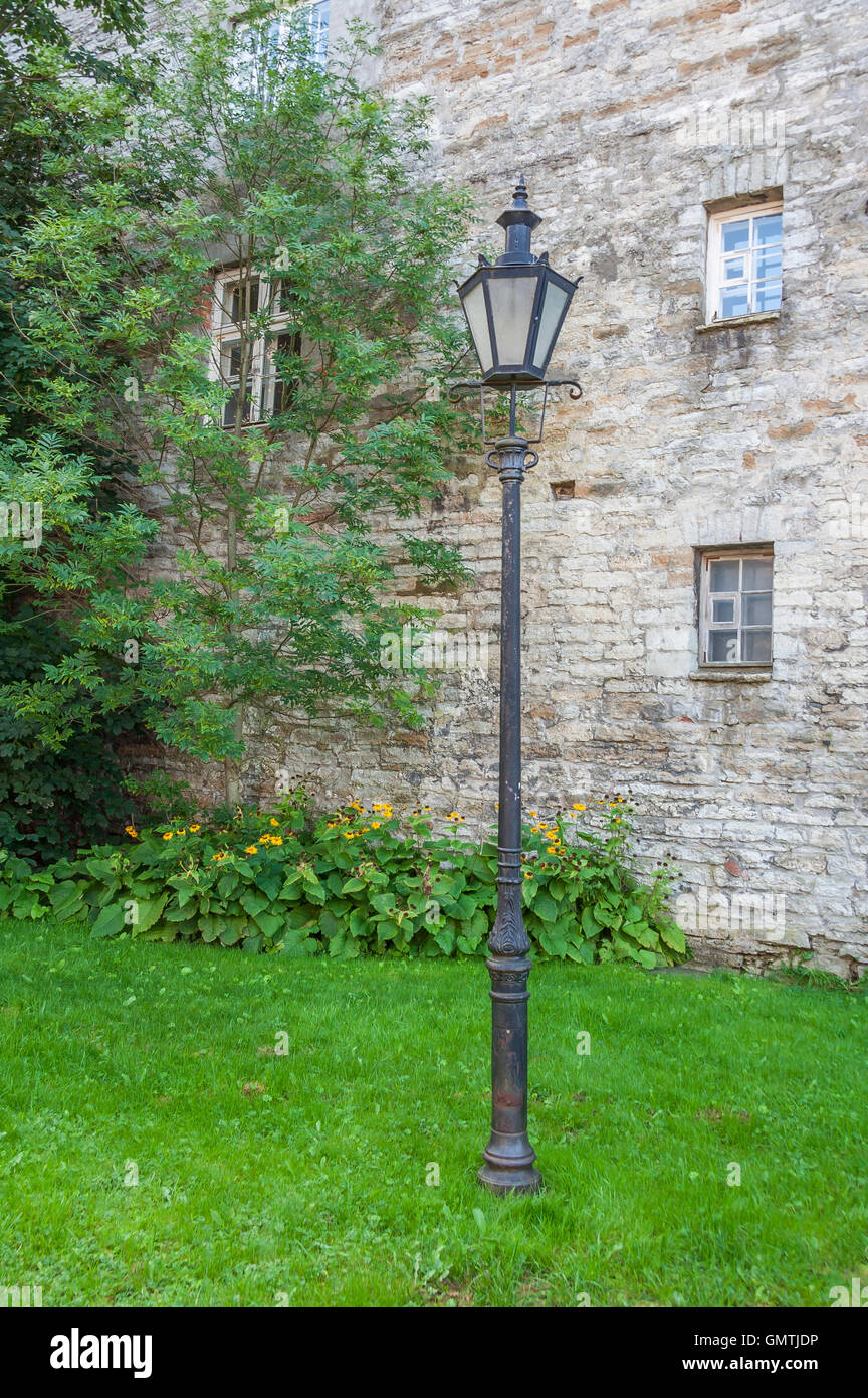 Lantern In Medieval Tallinn Stock Photo - Alamy