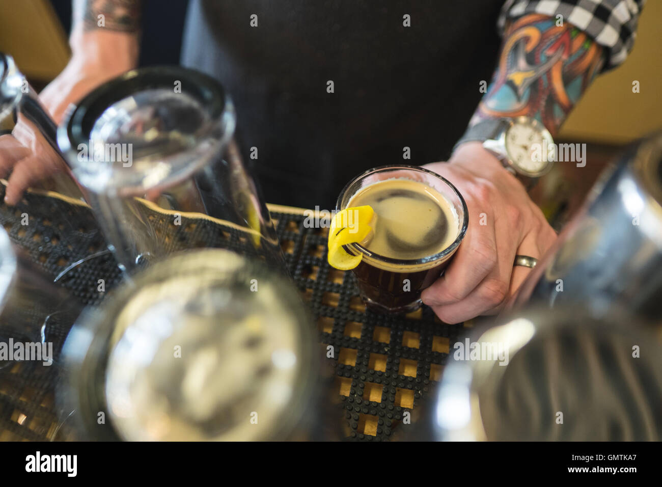 Man hand tattoos holding hi-res stock photography and images - Alamy