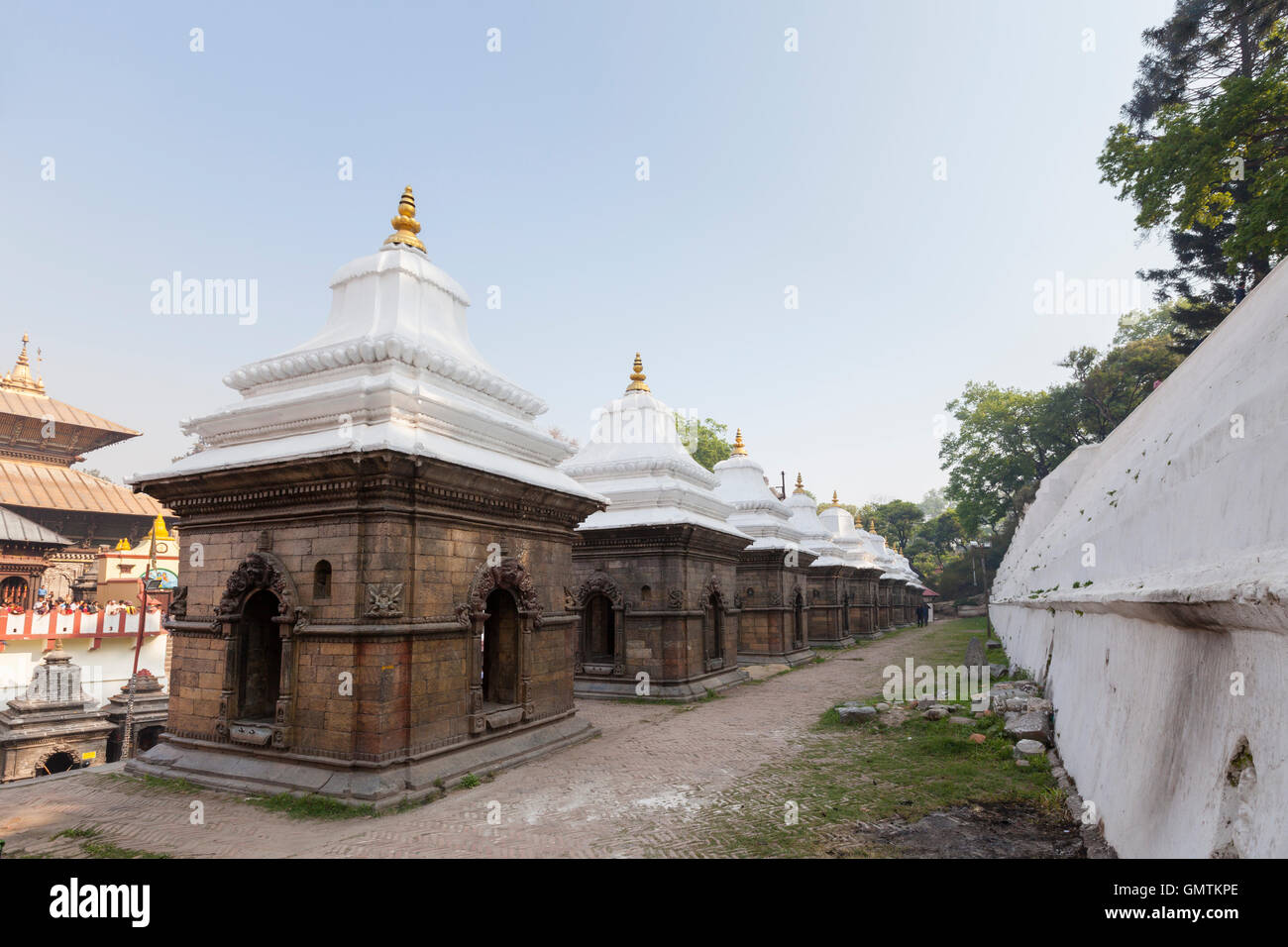 Chaityas, Pashupatinath temple, Nepal Stock Photo - Alamy