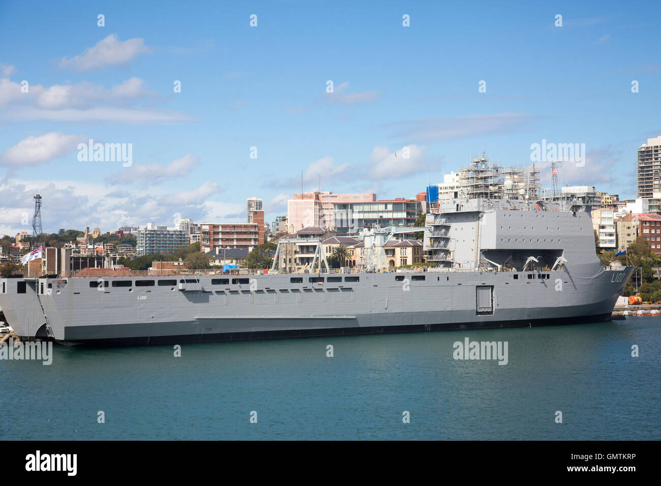 Garden Island naval fleet base in Woolloomooloo, Sydney,Australia Stock ...