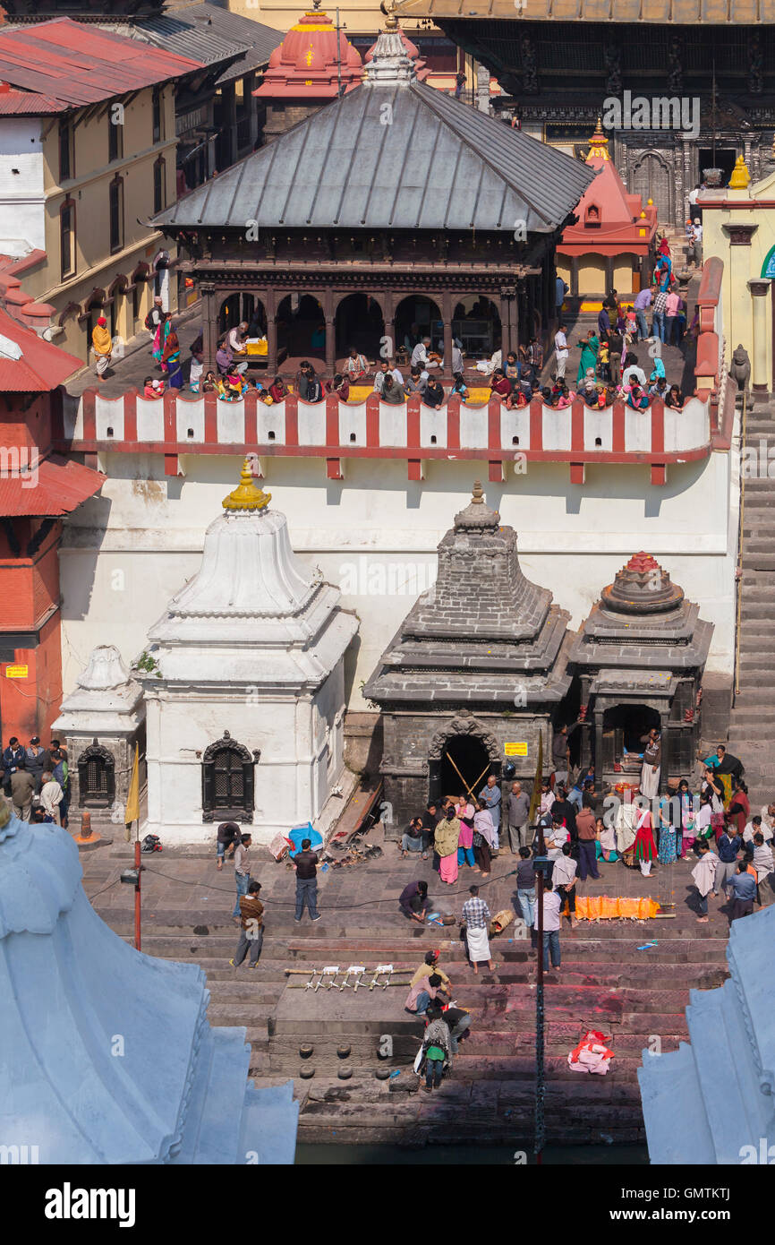 Pashupatinath temple complex, Kathmandu, Nepal Stock Photo - Alamy
