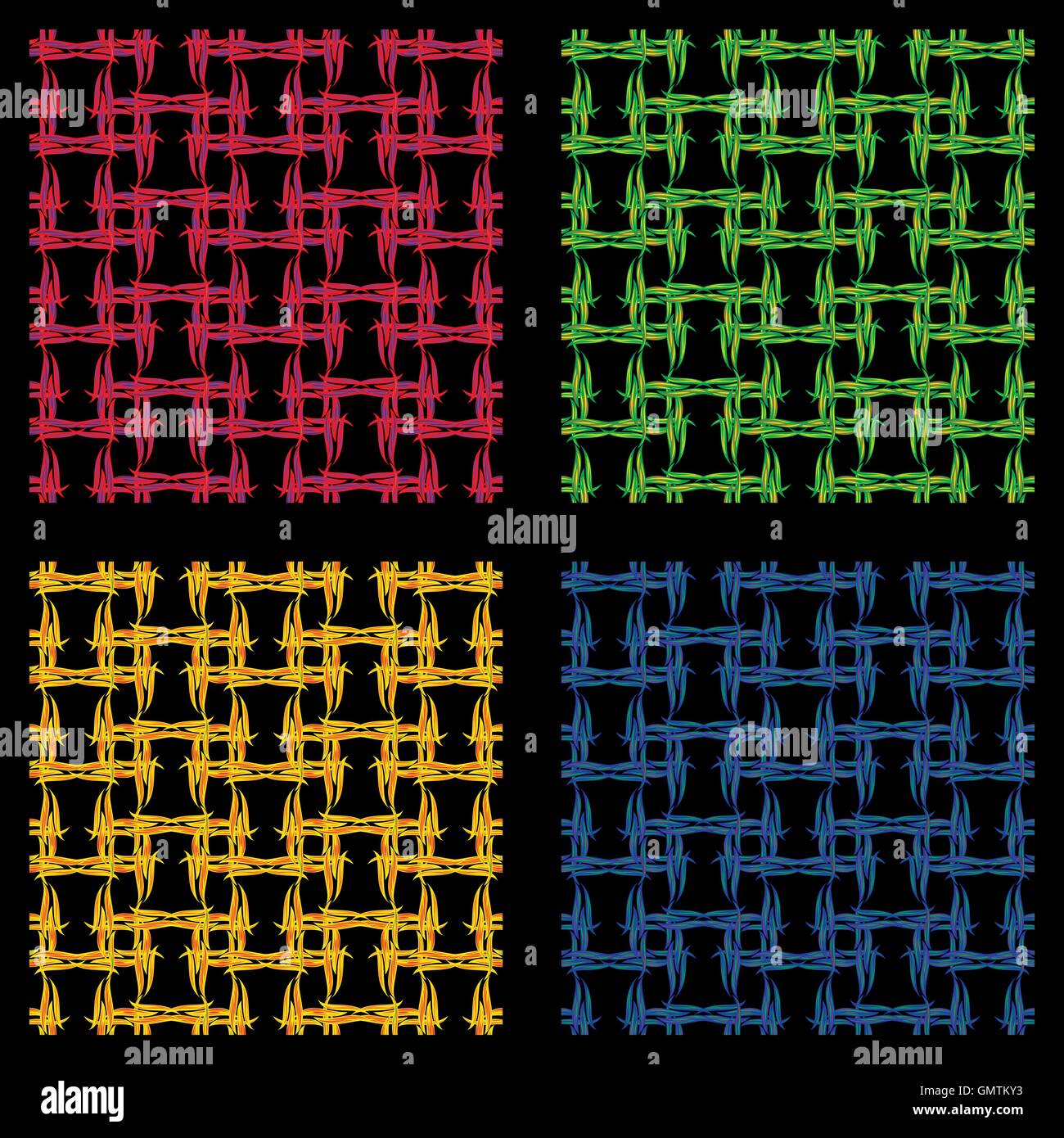 Traditional wickerwork Stock Vector Images - Alamy